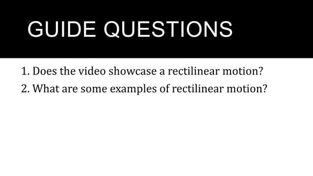 PPT-Rectilinear Motion.pptx