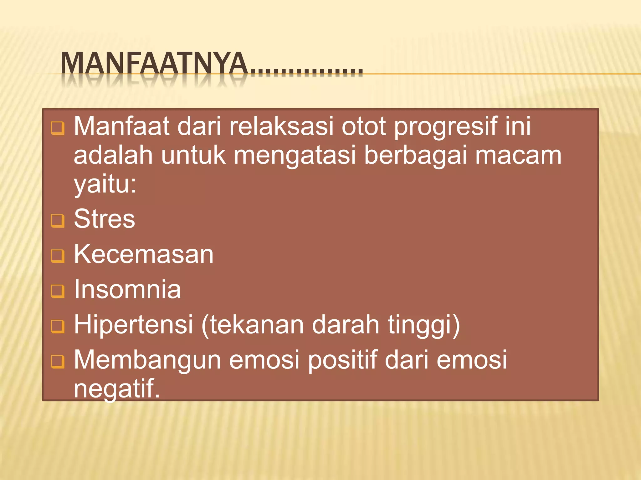 Ppt relaksasi-otot-progresif (1) | PPTX