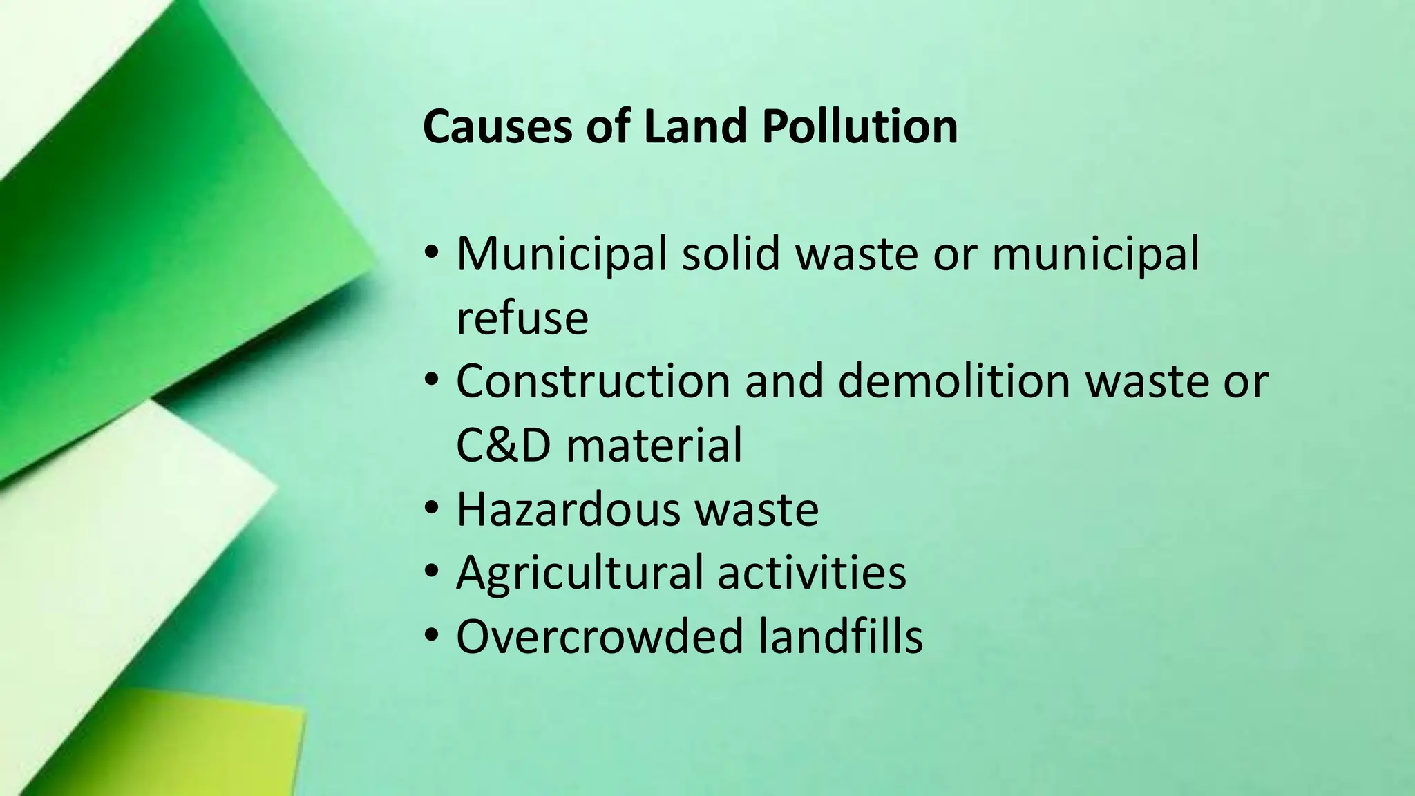 Soil contamination, soil pollution, or land pollution as a part of land ...
