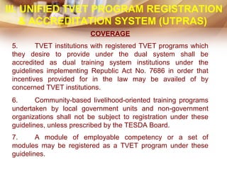 Ppt report on current issues (reforms on tech-voc education and ...