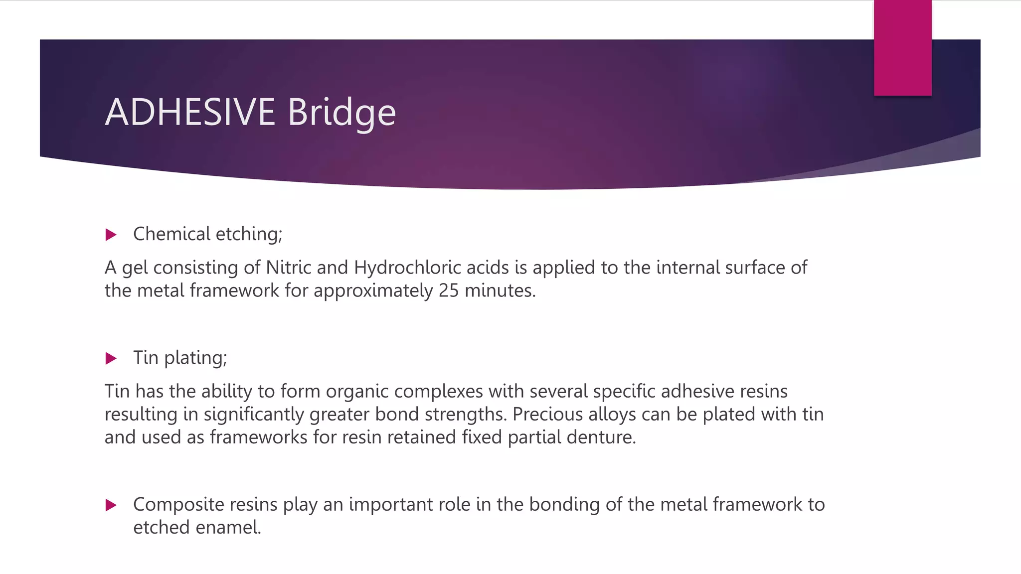 Resin bonded FPD | PPTX