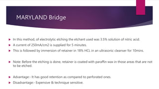 Resin bonded FPD | PPTX