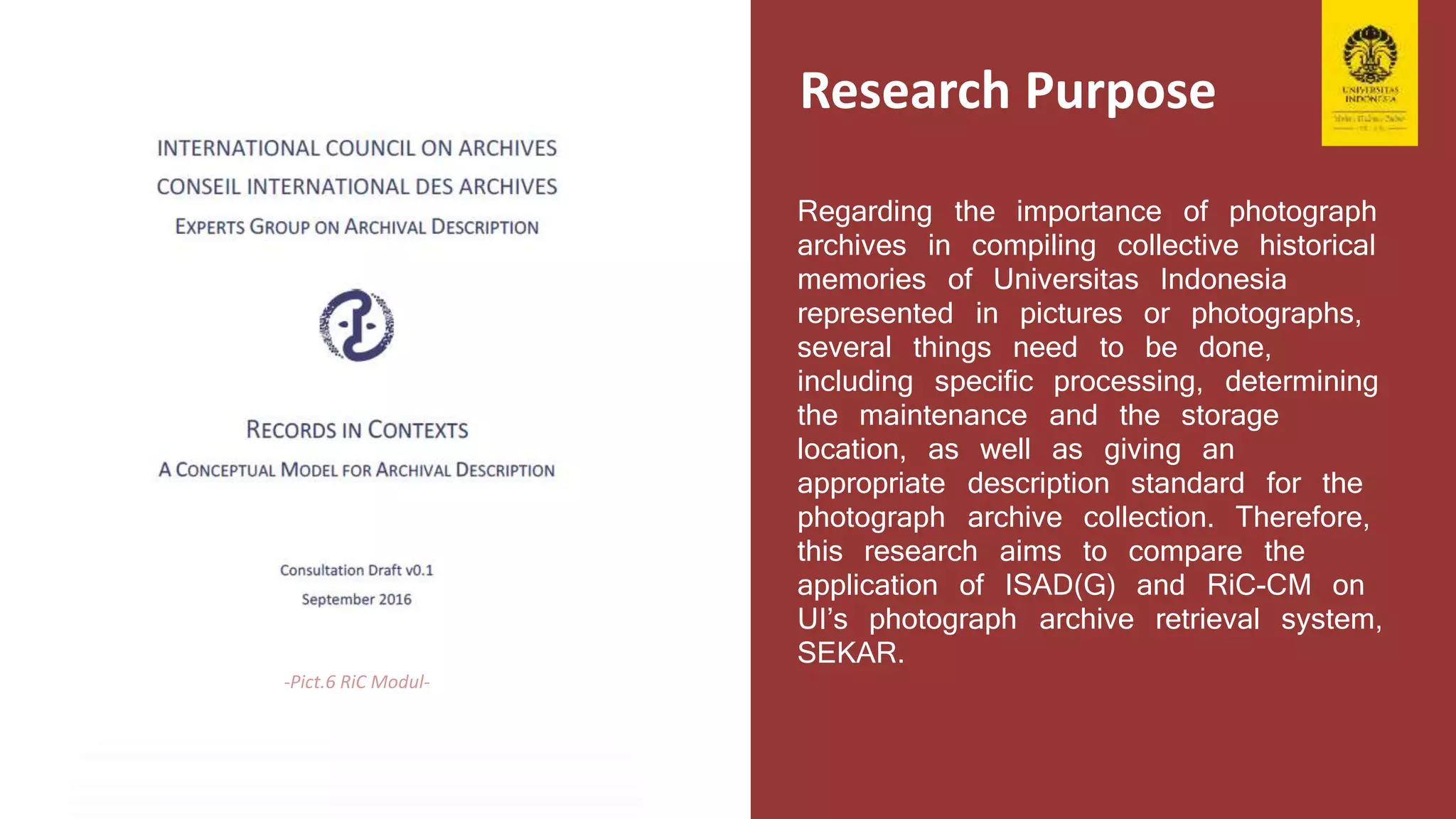 Anon Mirmani. Comparison of description and use of archives based on RiC Model and ISAD(G) a ...