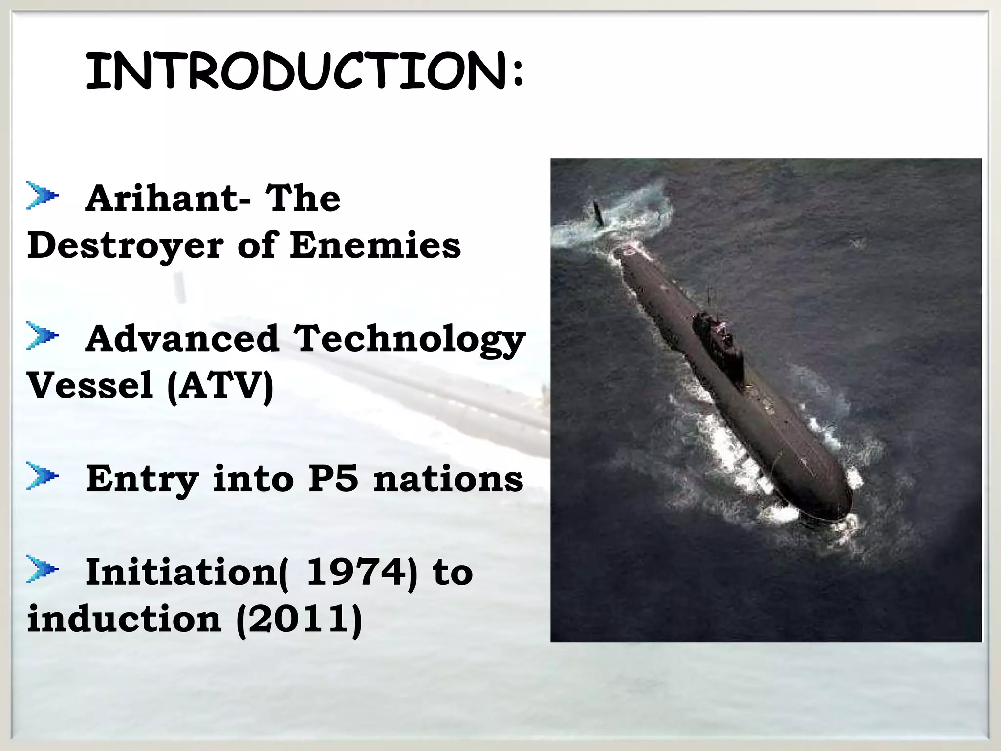 INS Arihant | PPT