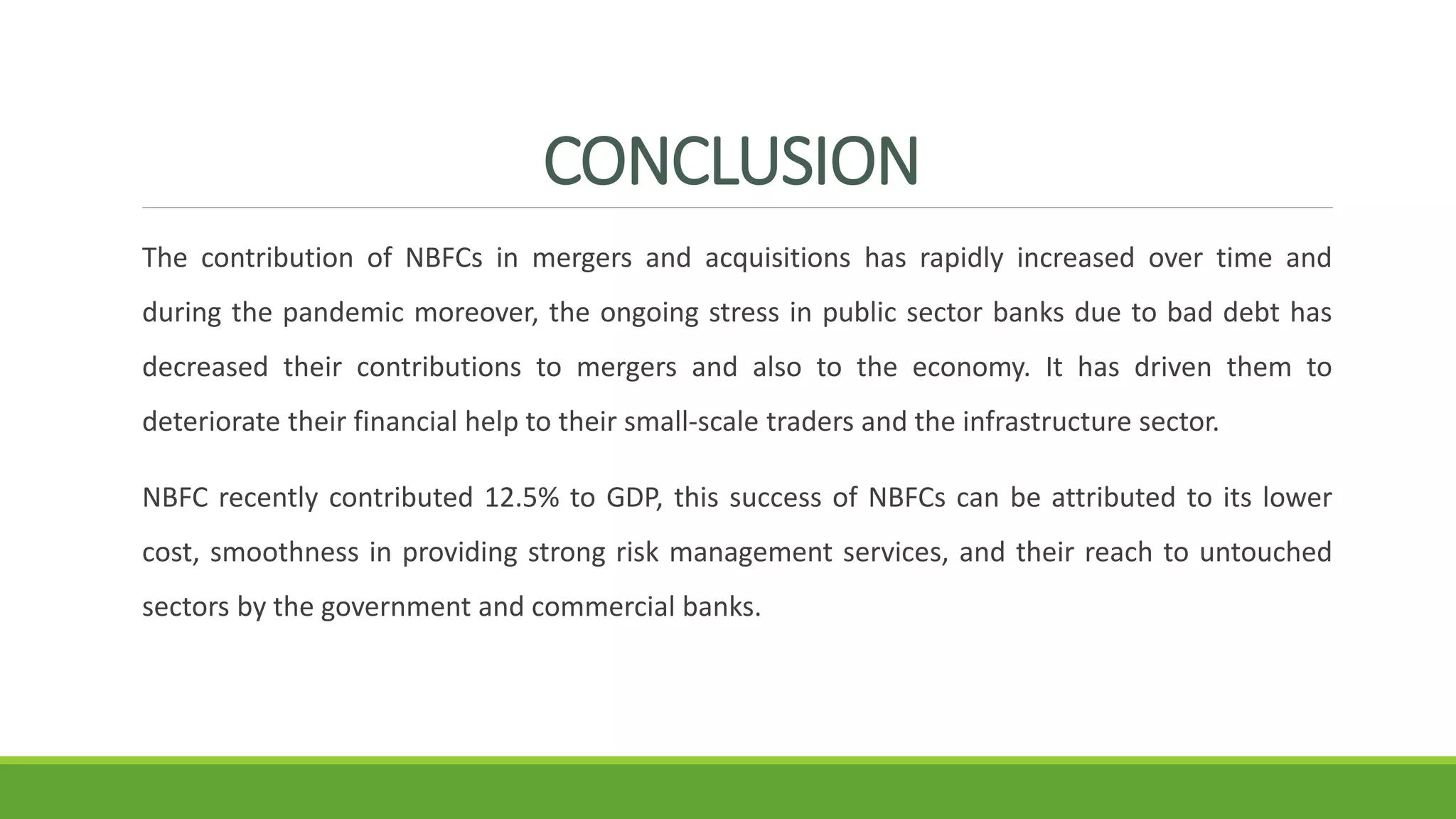 PPT - ROLE OF NBFC DEBT IN MERGERS AND AQUISITIONS.pptx