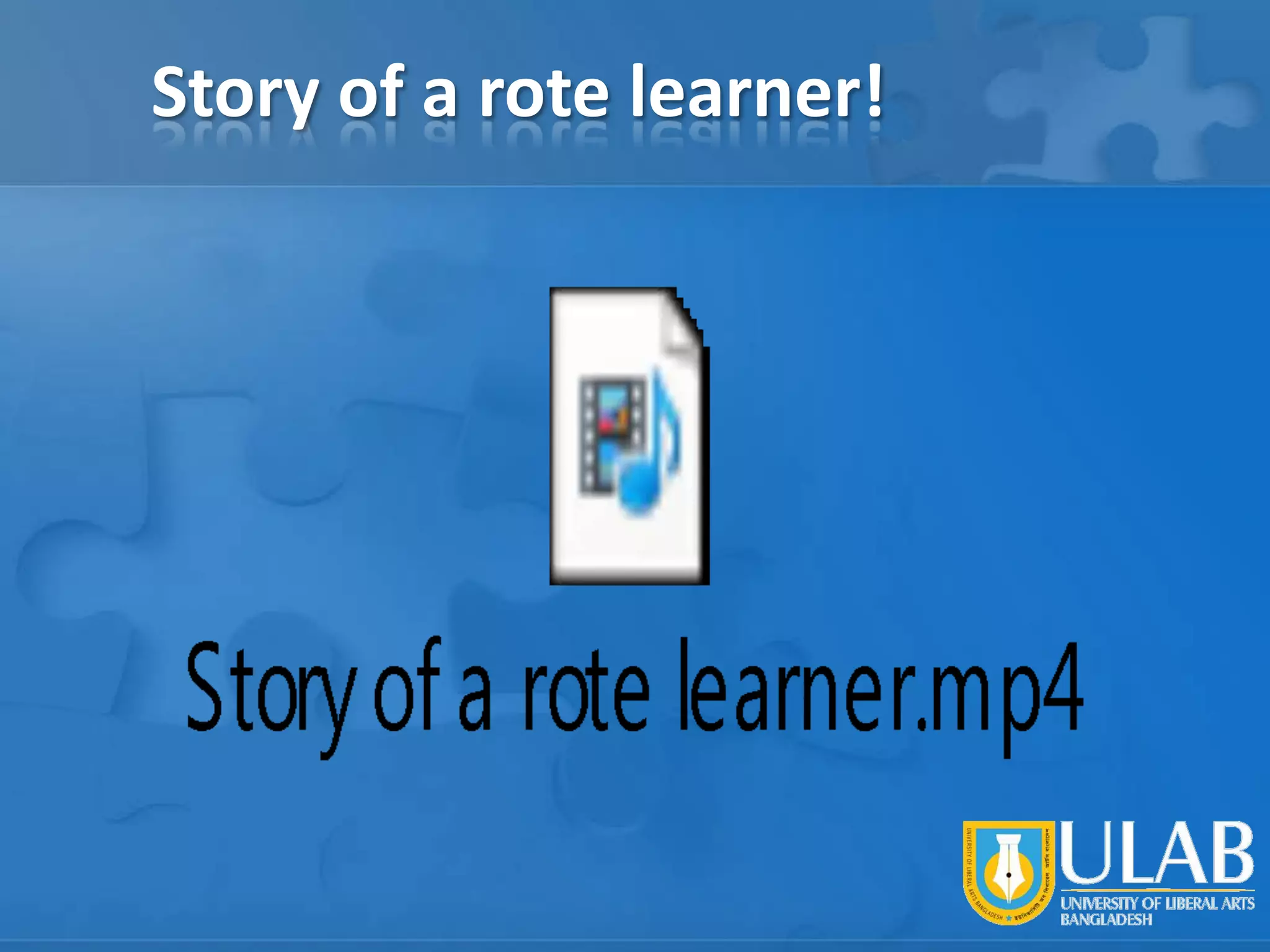 Rote Learning | PPTX