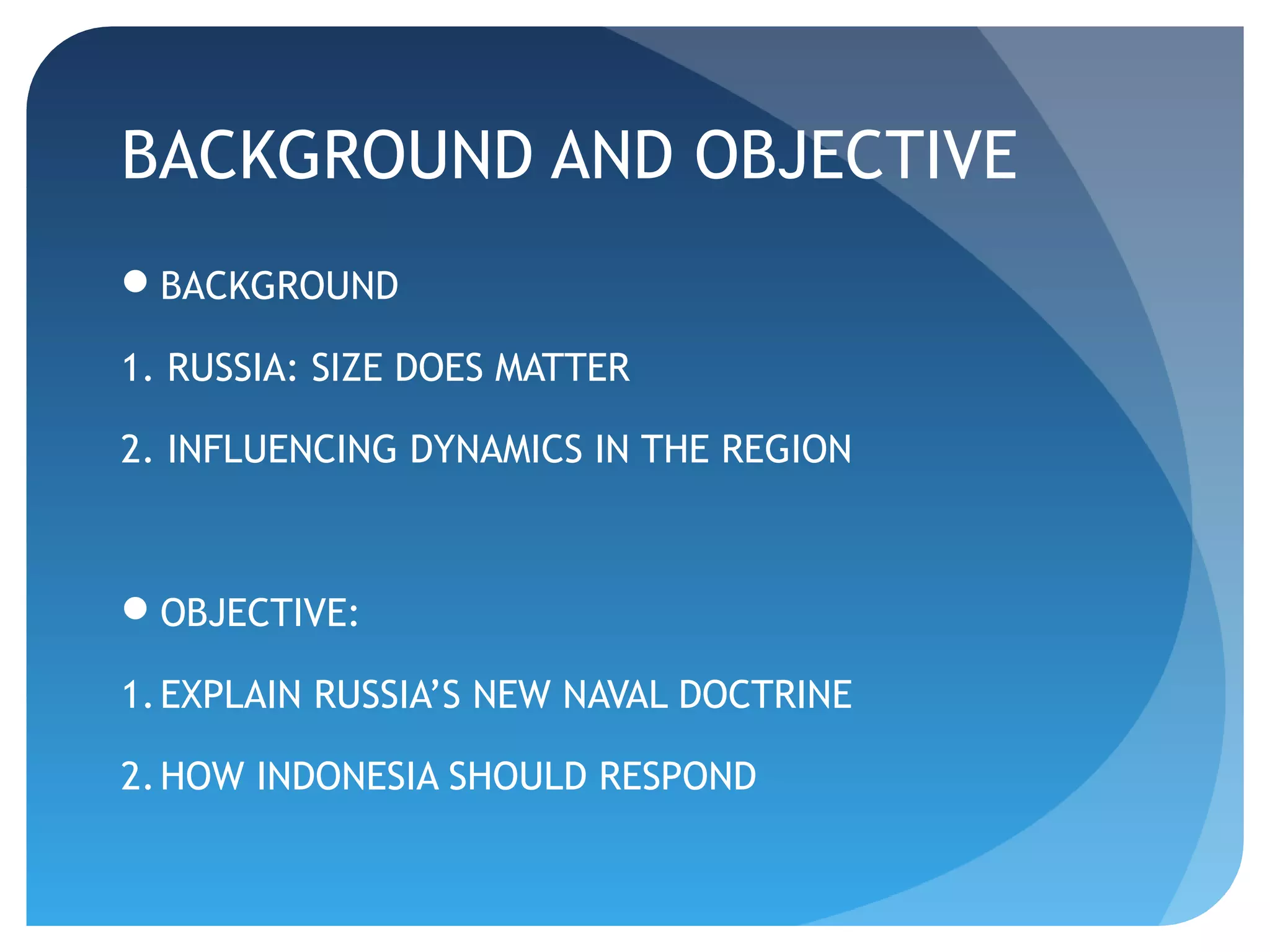 Powerpoint Presentation - Maritime Power Projection: Russia | PPT