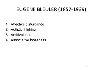 PPT-SCHIZOPHRENIA causes diagnosis and management | PPT