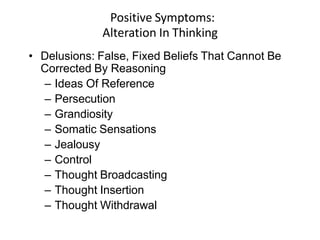 PPT-SCHIZOPHRENIA causes diagnosis and management | PPTX
