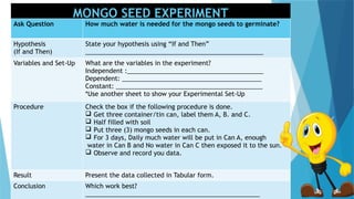 components of scientific investigationss | PPTX
