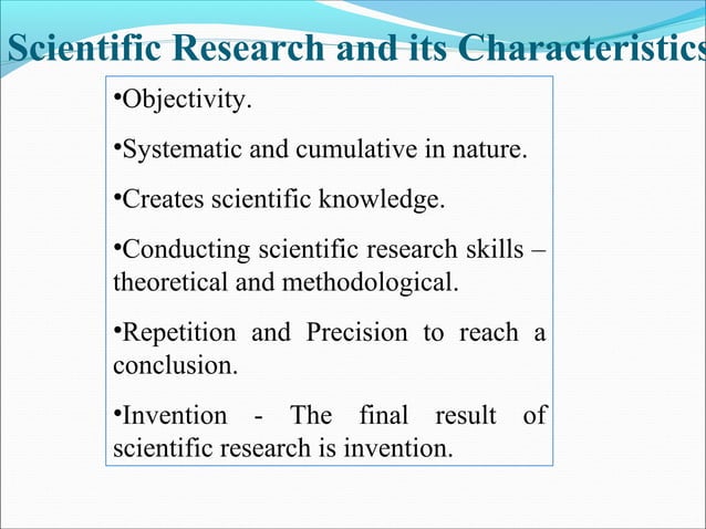 scientific research | PPT