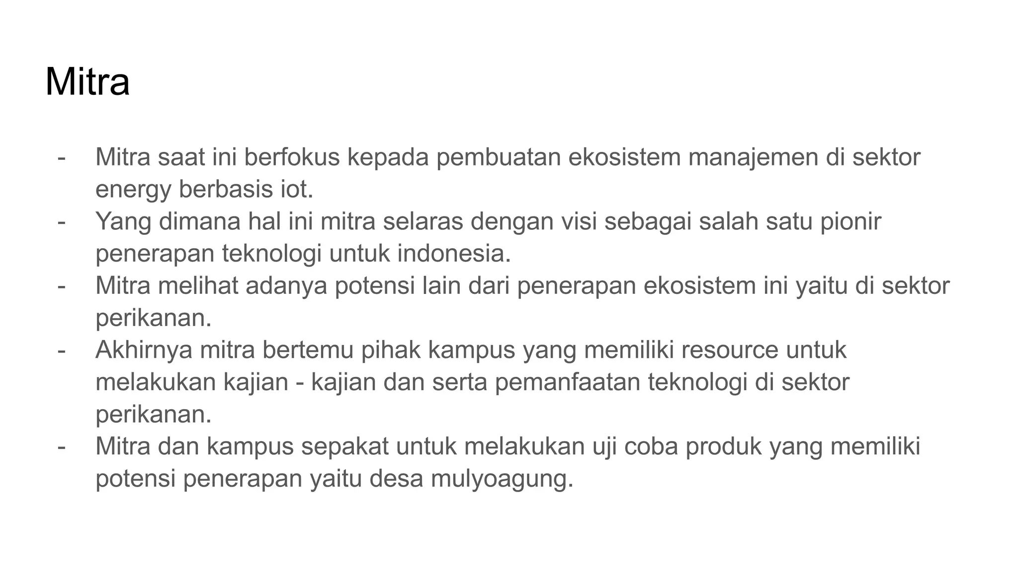 mitra scope for presentation for bussenese | PPTX