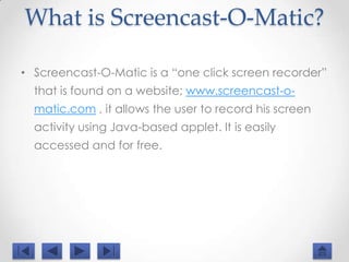 Screencast-O-Matic | PPTX