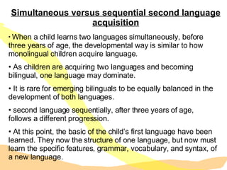 Ppt Second Language Acquisition | PPT