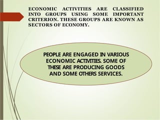 PPT- SECTORS OF INDIAN ECONOMY.pptx class 10 cbse | PPTX