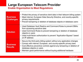 Ppt security-database-overview-11g r2 | PDF