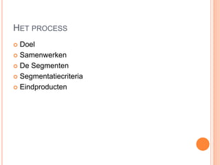 Ppt segmenteren | PPT