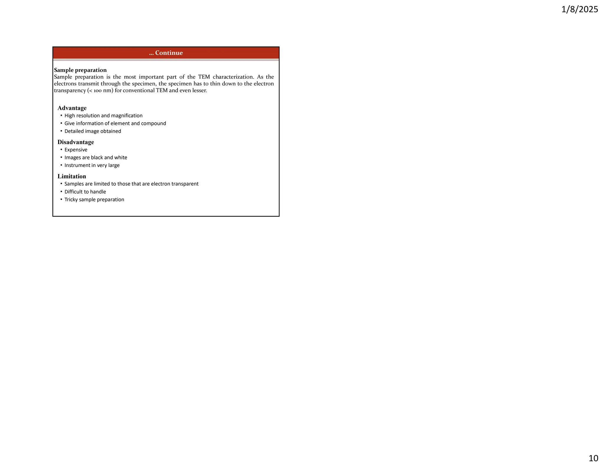 PPT-SEM & TEM.pdf for material science and engineering students | PDF