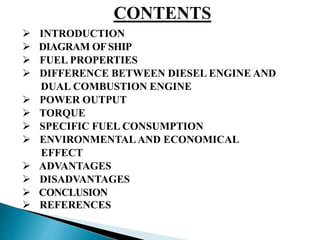 THE IMPLEMENTATION OF CNG AS AN ALTERNATIVE FOR MARINE DIESEL ENGINE | PPTX