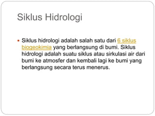 Ppt siklus-hidrologi | PPT