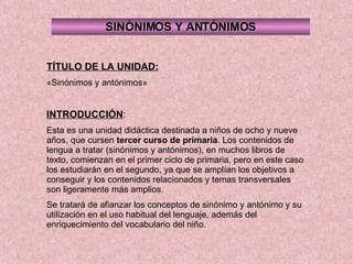 Ppt SinóNimos Y AntóNimos. Nuria PéRez MartíNez | PPT
