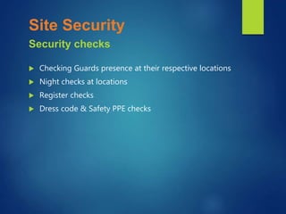 Ppt Site Security Management | PPTX