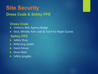 Ppt Site Security Management | PPTX