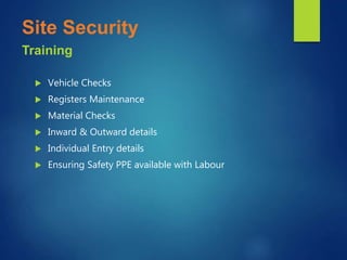 Ppt Site Security Management | PPTX