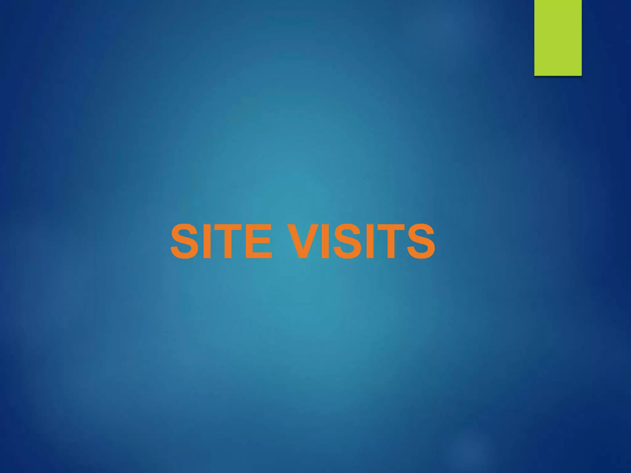 Ppt Admin-Site Visits | PPTX