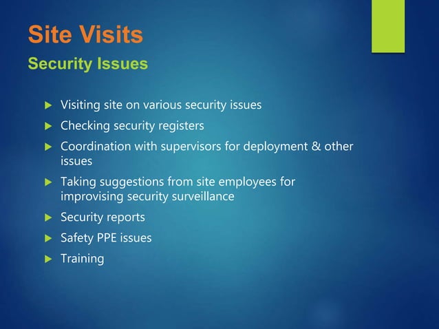 Ppt Admin-Site Visits | PPTX