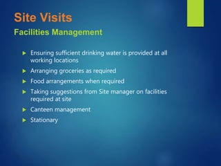 Ppt Admin-Site Visits | PPTX