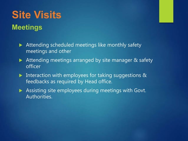 Ppt Admin-Site Visits | PPTX