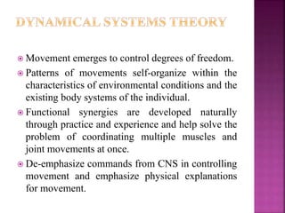THEORIES OF MOTOR CONTROL | PPTX