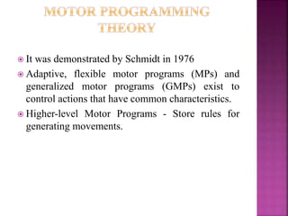 THEORIES OF MOTOR CONTROL | PPTX