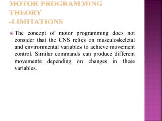THEORIES OF MOTOR CONTROL | PPTX