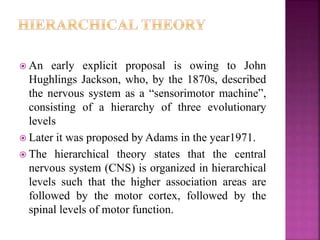 THEORIES OF MOTOR CONTROL | PPTX