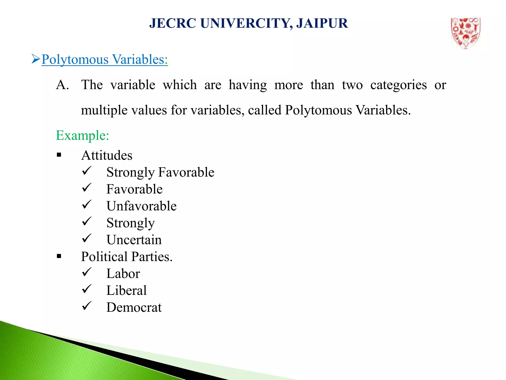 Variables for research methodology and its types | PPTX