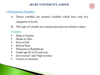 Variables for research methodology and its types | PPTX