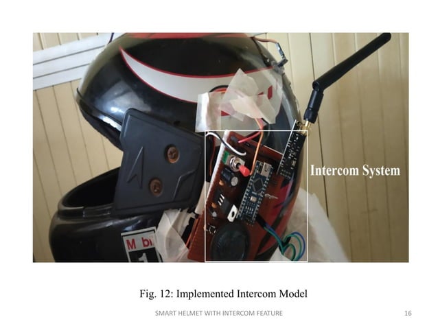 smart helmet with intercom feature | PDF
