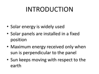 solar-tracker presentation | PPTX