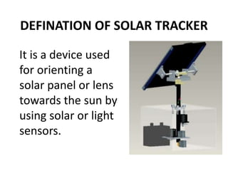 solar-tracker presentation | PPTX