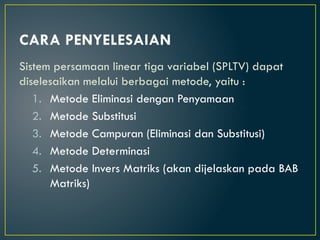 PPT-persamaan linear dua variabel dan pertidaksamaan linear 2 varibael | PPTX