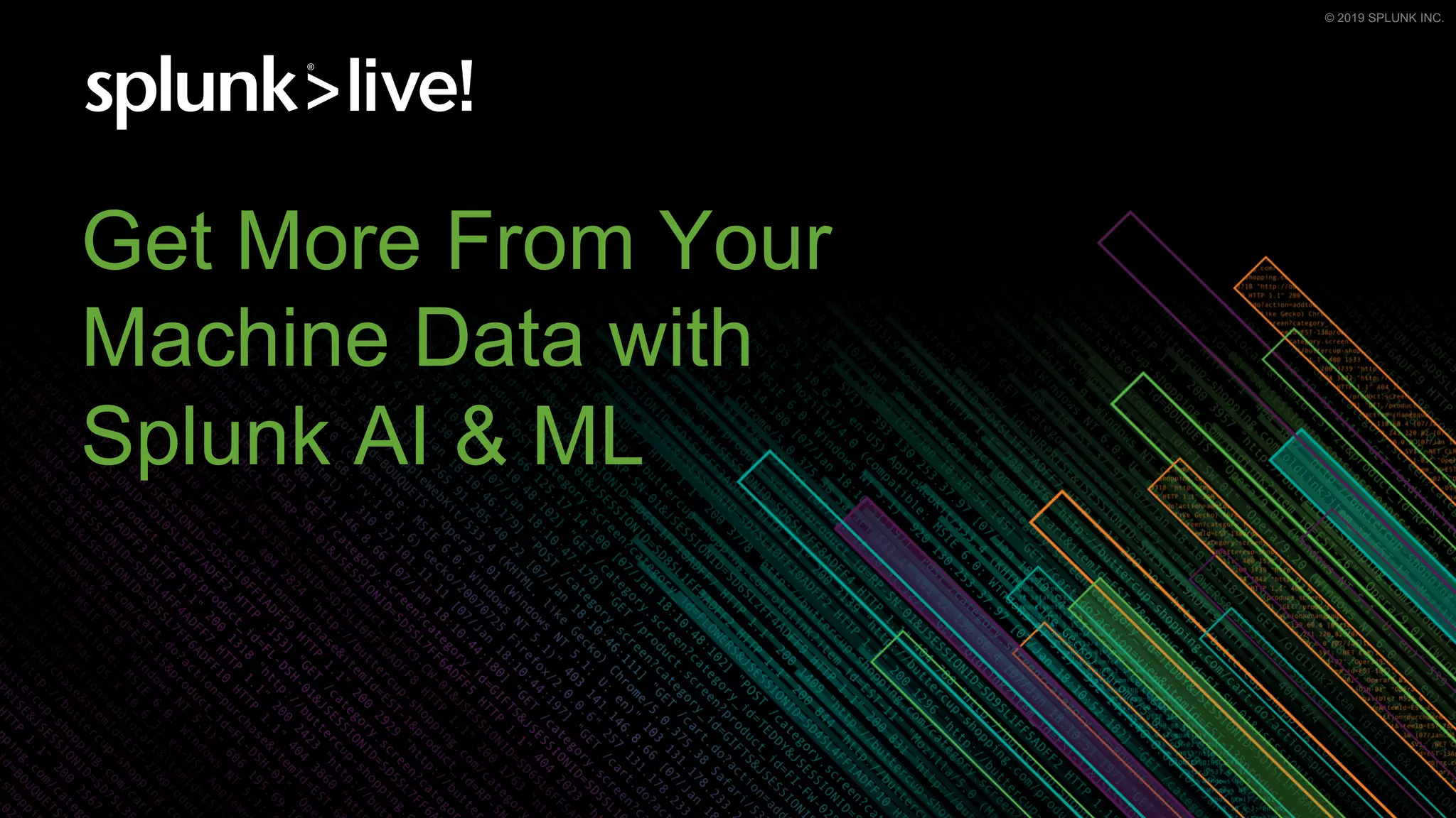 Get more from your Machine Date with Splunk AI and ML | PDF