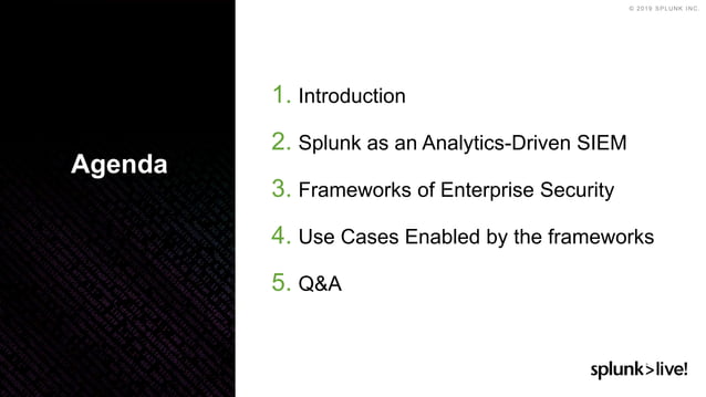 Splunk Enterprise Security | PPTX