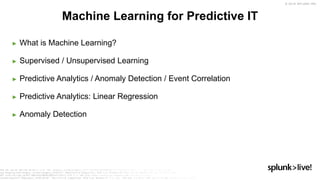 Predictive, Proactive, and Collaborative ML with iT Service Intelligence | PPT