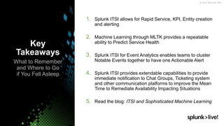 SplunkLive! Munich 2018: Predictive, Proactive, and Collaborative ML ...