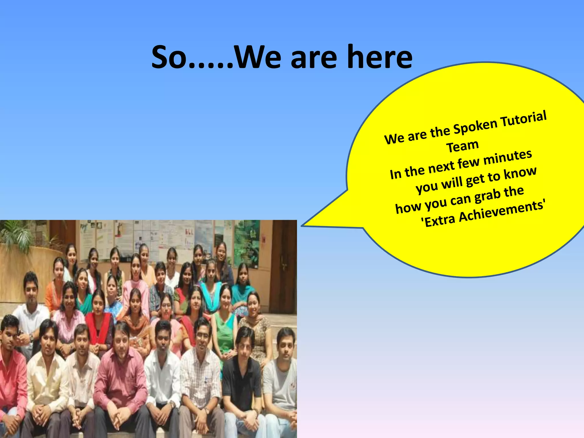 AWARENESS PROGRAMME ON SPOKEN TUTORIALS | PPTX