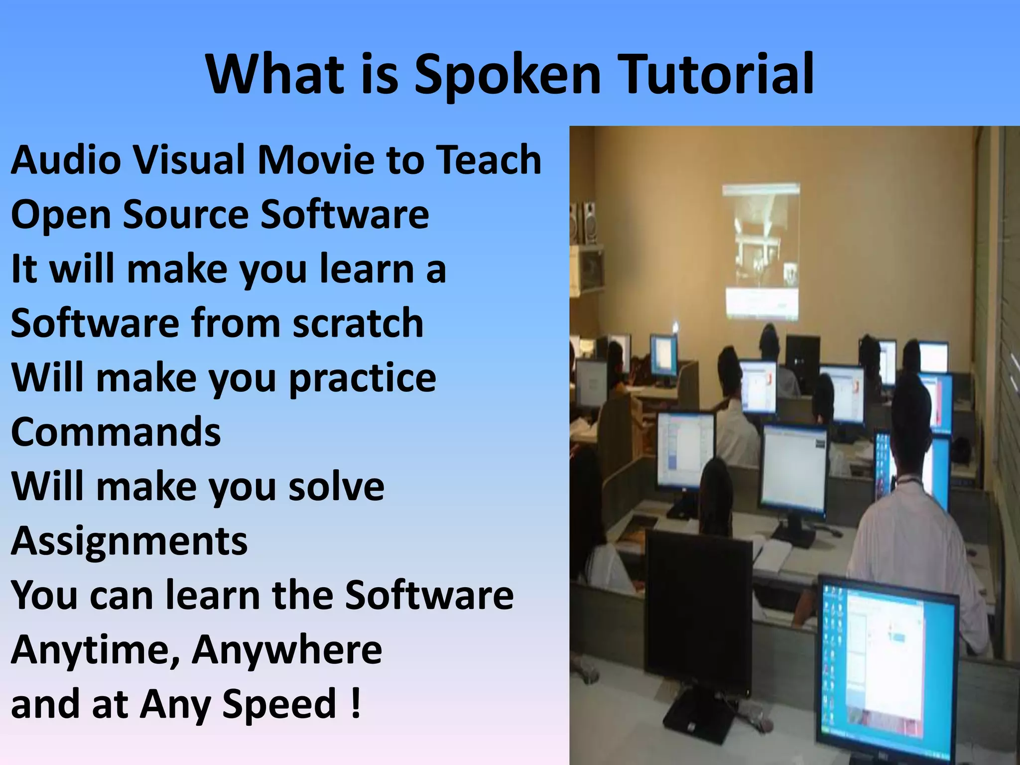 AWARENESS PROGRAMME ON SPOKEN TUTORIALS | PPTX