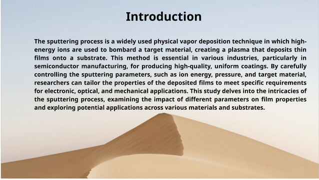Sputtering process in fabricating wefer in a clen room - Semiconductor ...