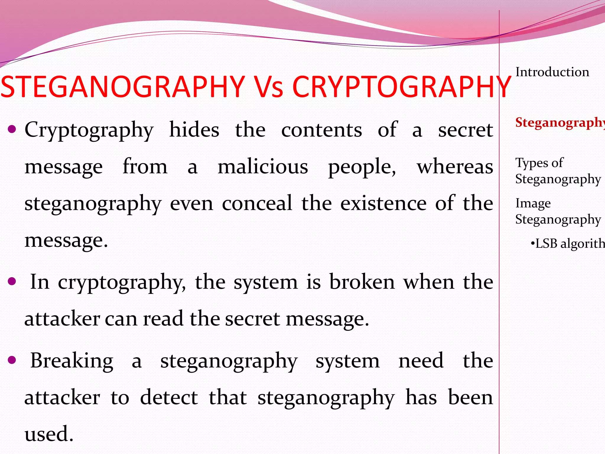 Image Steganography using LSB | PPTX